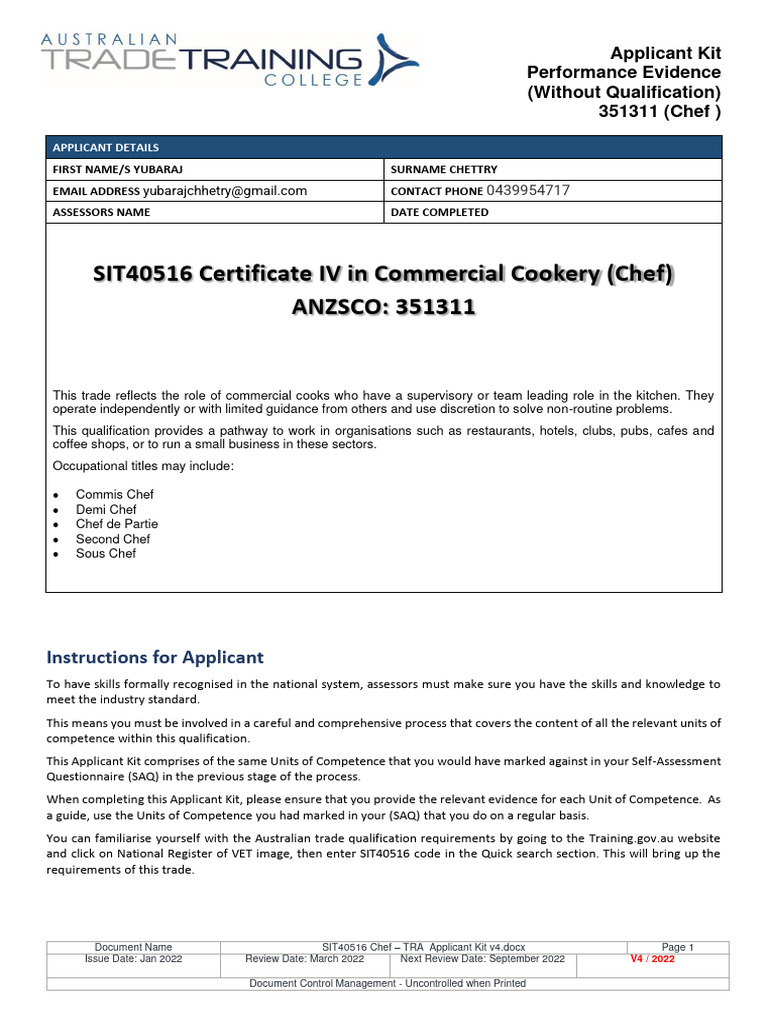 Chef Kit | PDF | Desserts | Foods