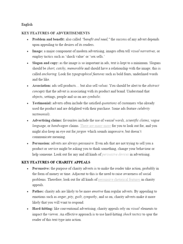 IB English A HL text types | PDF | Advertising | Fallacy