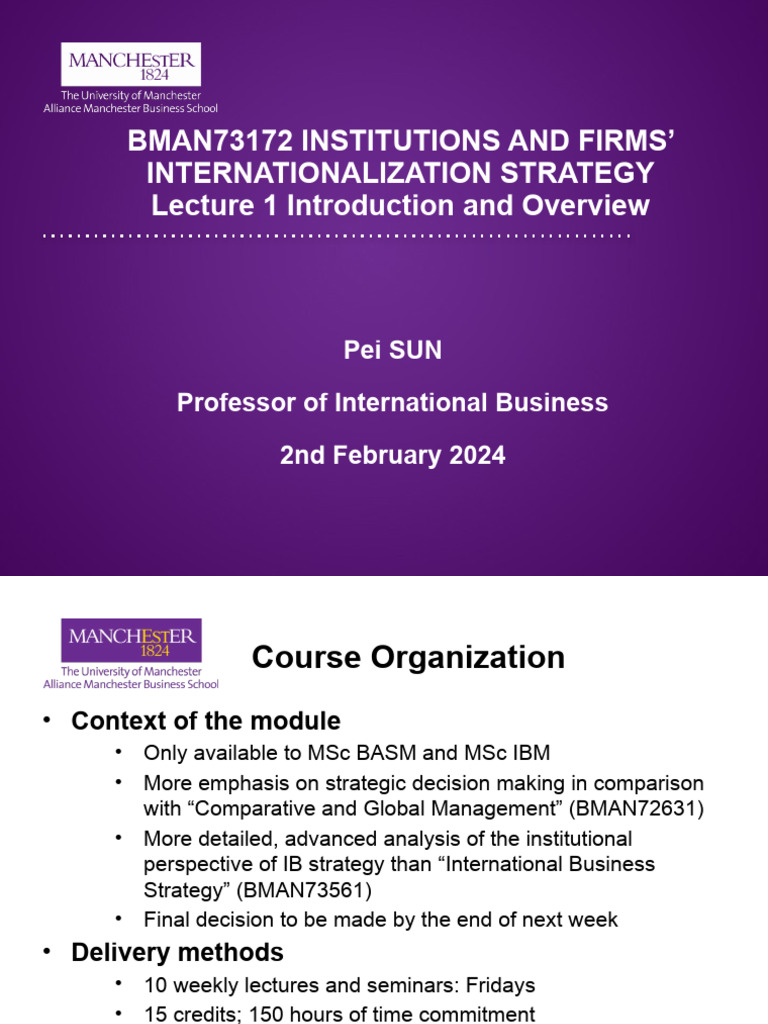 IFIS Lecture 1 Introduciton - Overview | Download Free PDF | Strategic ...