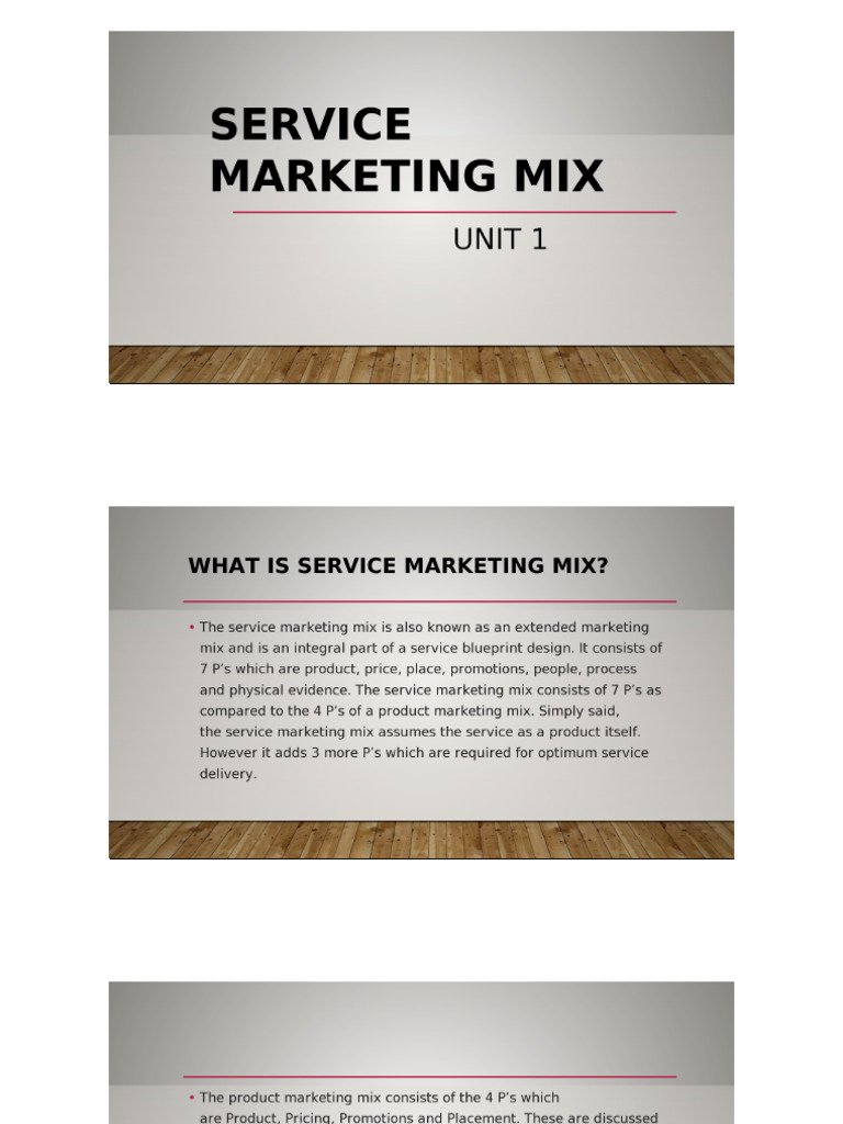 Service Marketing Mix | PDF