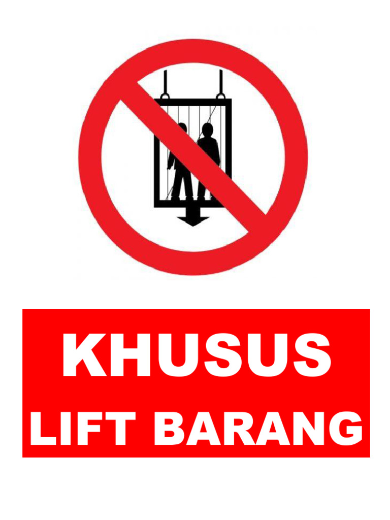 Khusus Lift Barang | PDF