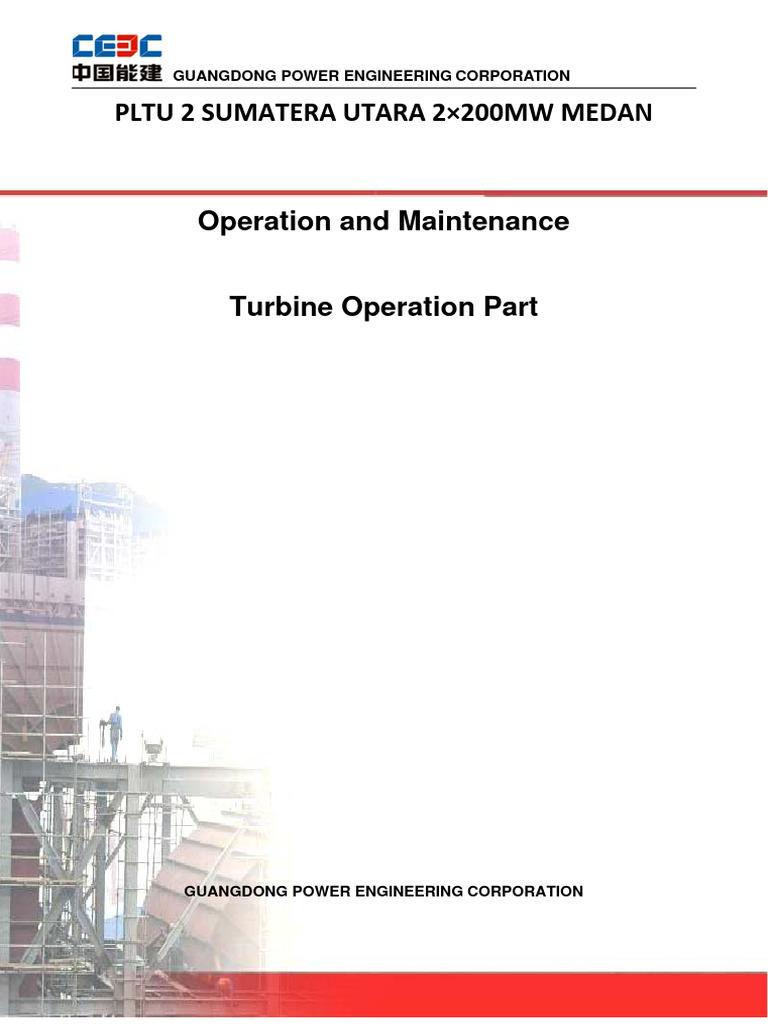 1399 Operation and Maintenance-Turbine Operation Part | PDF | Pump | Valve