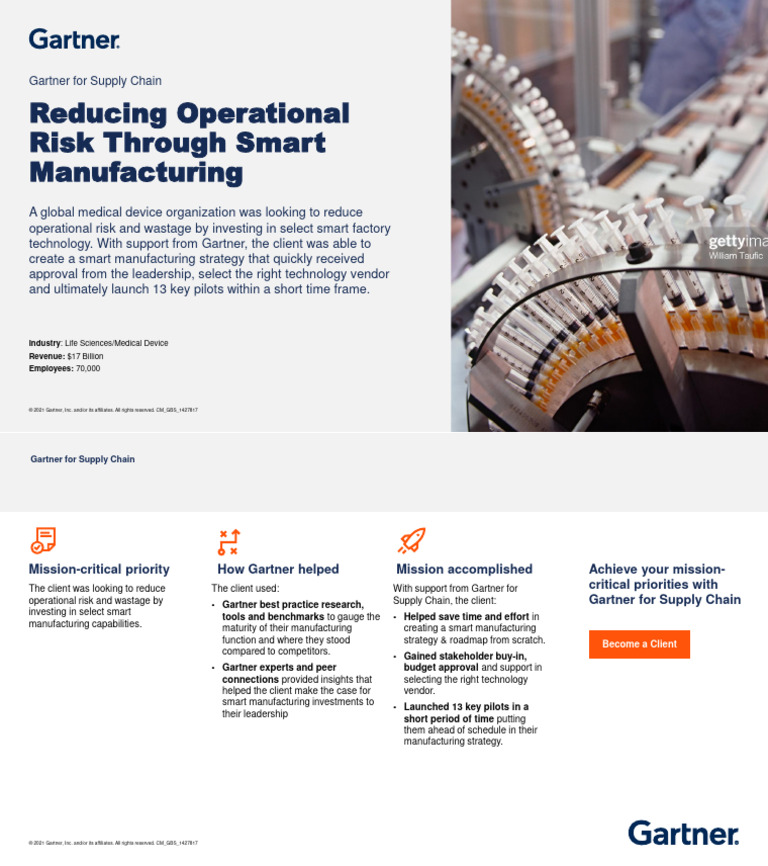 Reducing Operational Risk Through Smart Manufacturing | PDF | Business ...