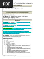 Semi-Detailed Lesson Plan Template | PDF | Lesson Plan | Learning