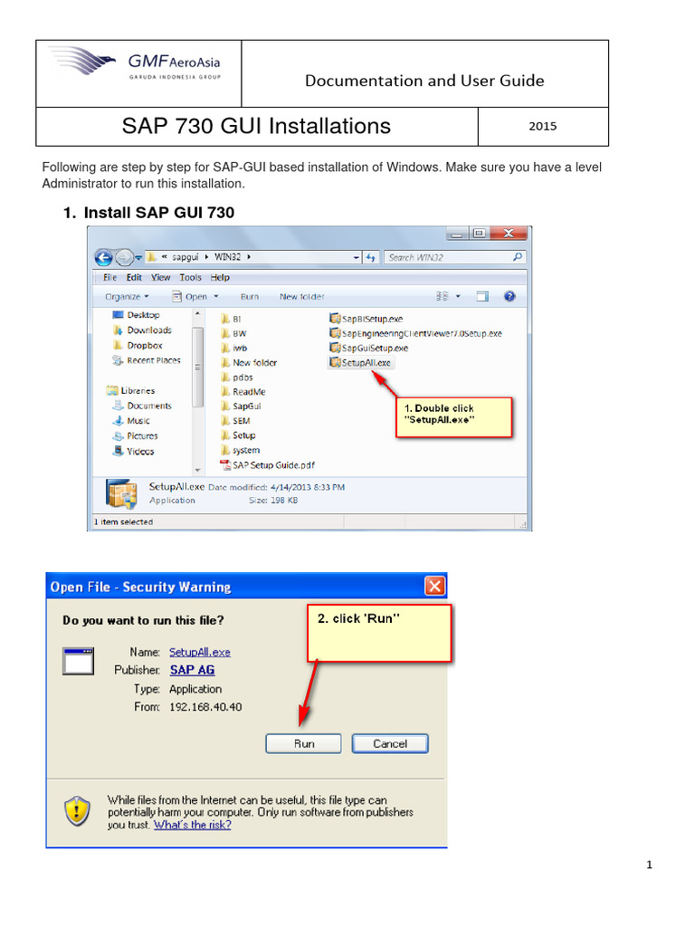 SAP 7.30 GUI Installation User Guide | PDF | Graphical User Interfaces | Computing Platforms
