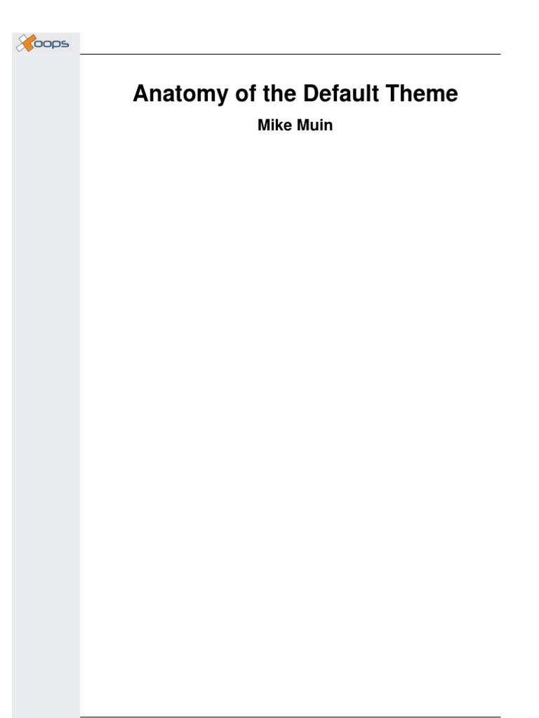 Anatomy of The Default Theme of XOOPS | PDF | Html Element | Html