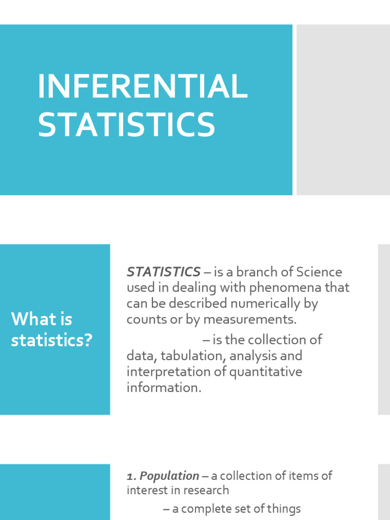 Inferential Statistics | PDF | Statistics | Statistical Significance