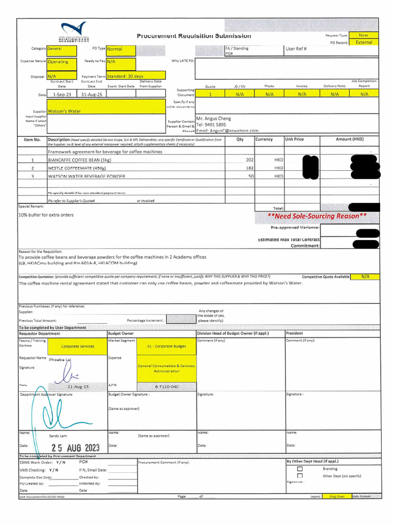 Framework Agreement Sample | PDF