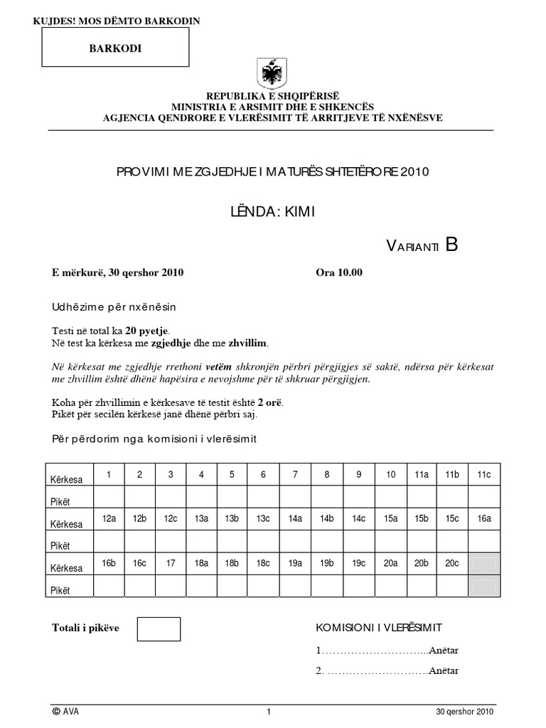 Kimi Varianti b10 | PDF