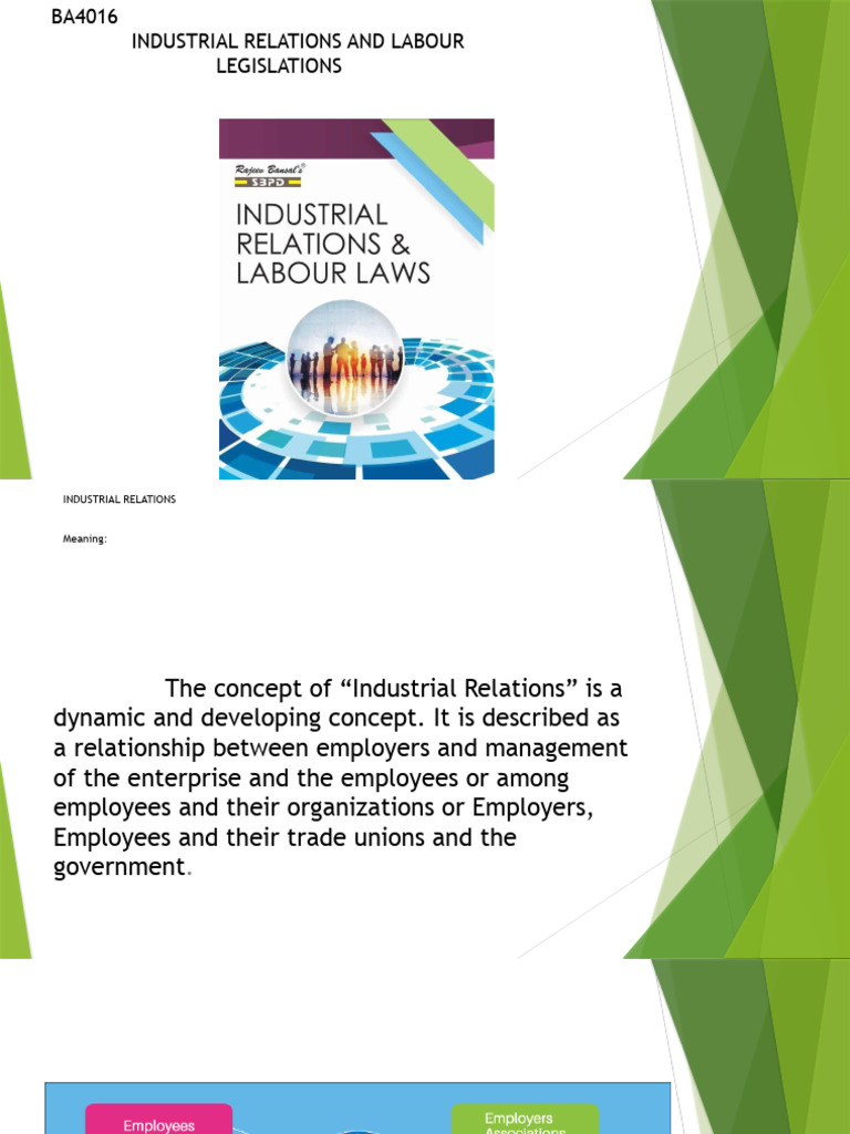 Industrial Relations 2 | PDF | Employment | Labour Law