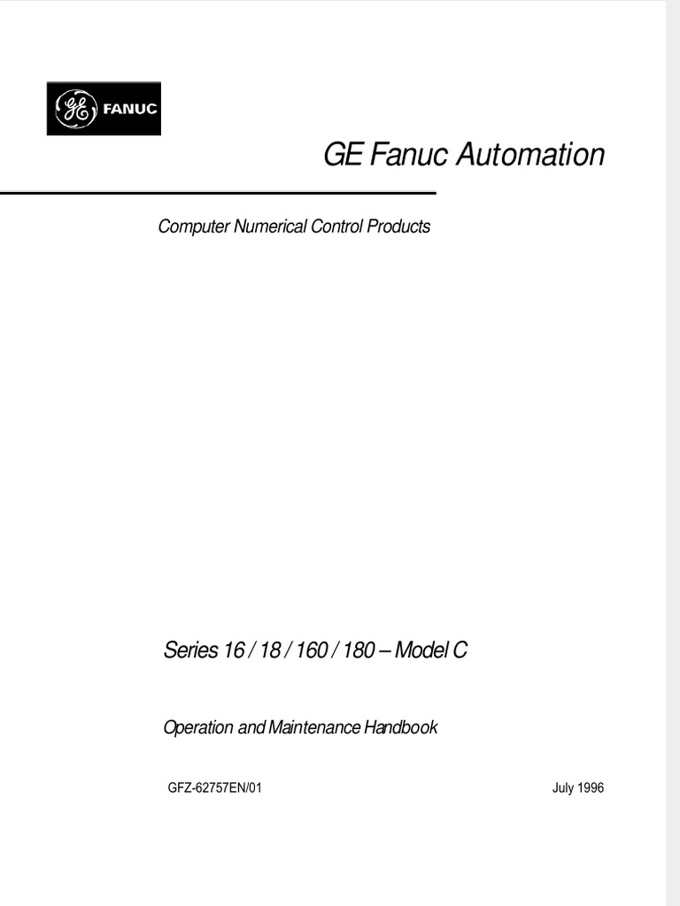 Dokumen - Tips - Fanuc 1618 C Operation Maintenance Handbook | PDF | Numerical Control | Backup