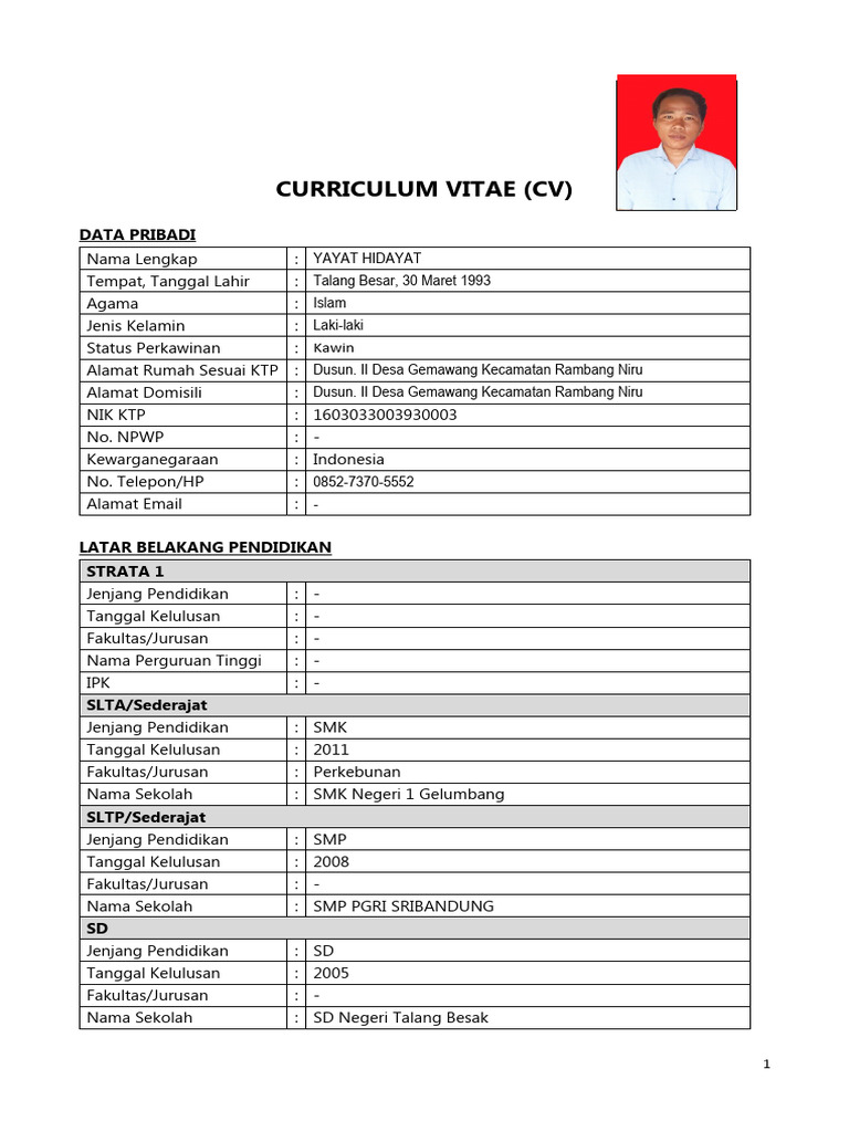 CV - Andi Kusmanto | PDF