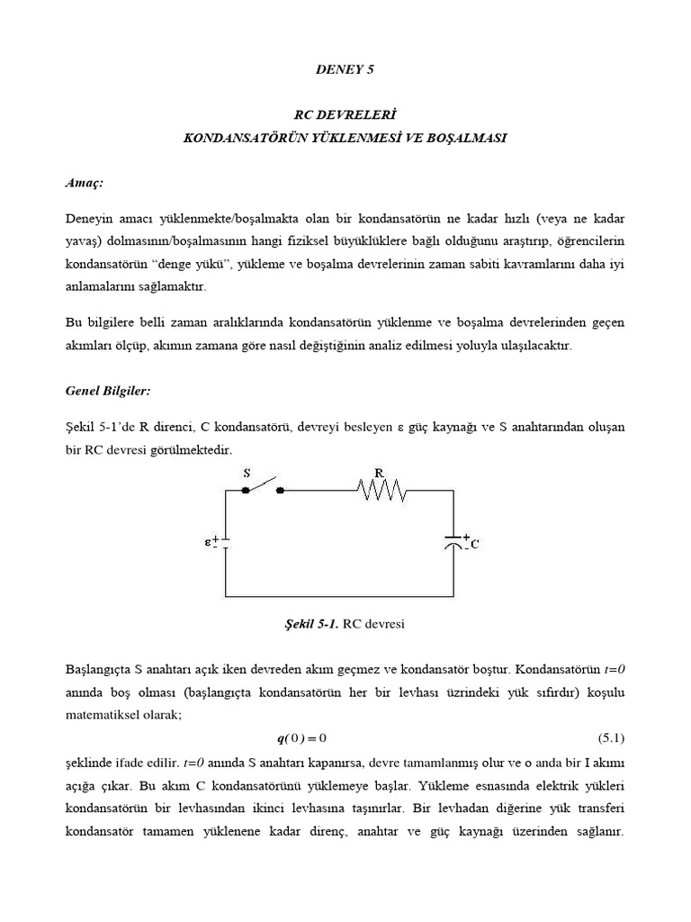 Deney 5 | PDF