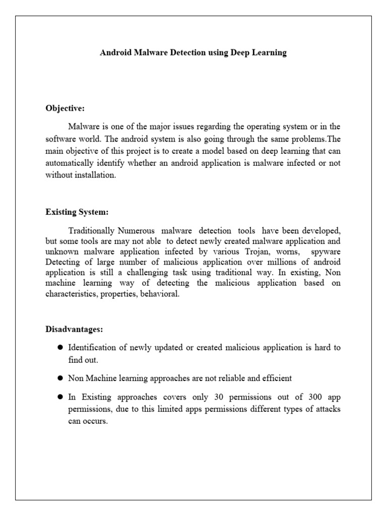 Android Malware Detection Using Deep Learning | Download Free PDF ...