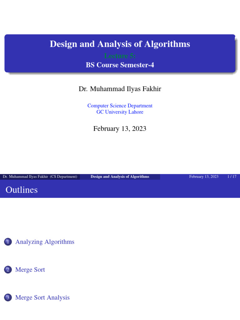LECTURE_04-BS_AanalysisOfAlgorthims-SORTING | PDF | Computational ... LECTURE_04-BS_AanalysisOfAlgorthims-SORTING | PDF | Computational ...