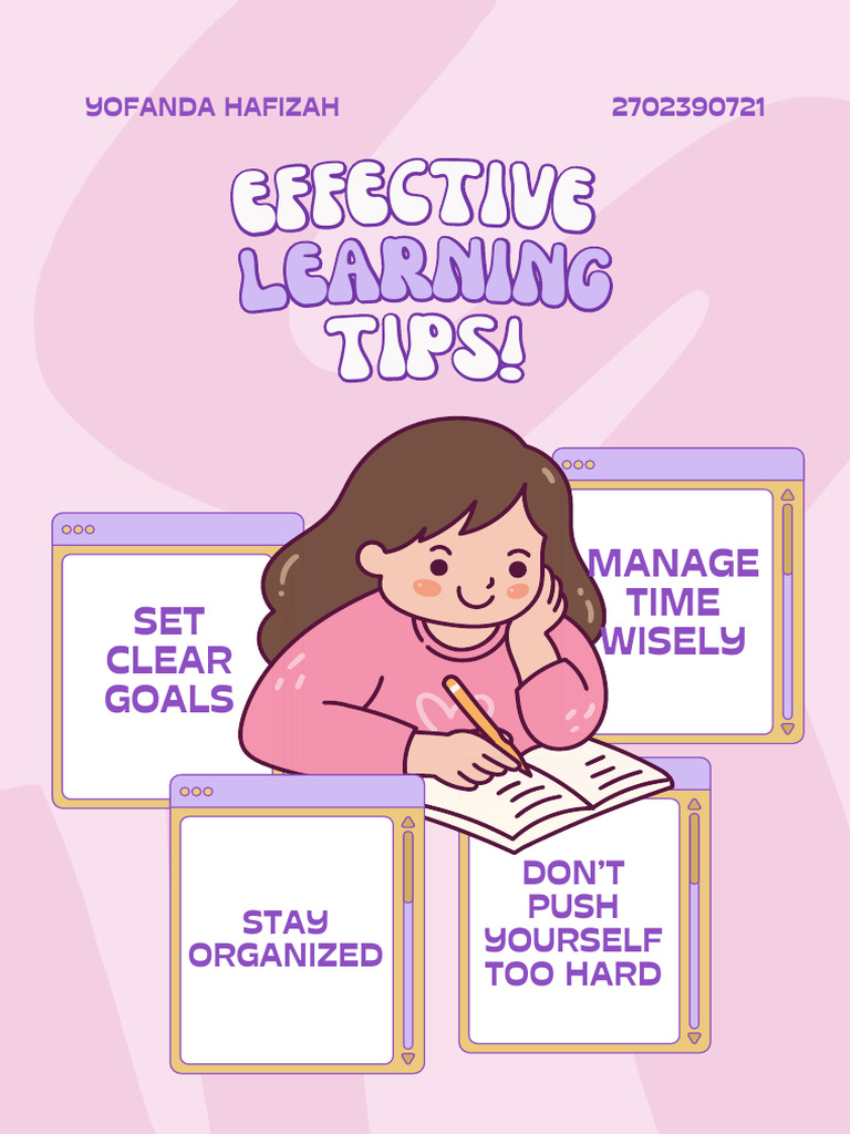 Effective Learning Tips Infograph - Yofanda | PDF