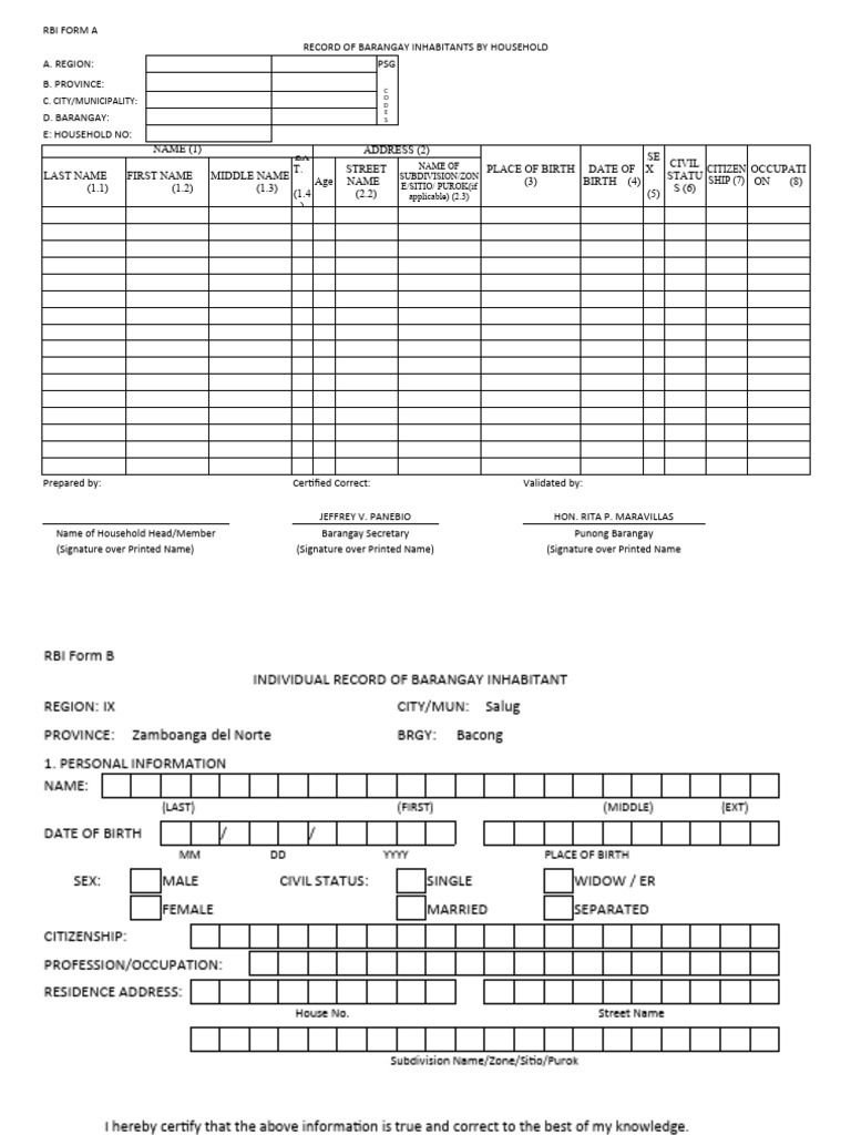 RBI Form A | PDF