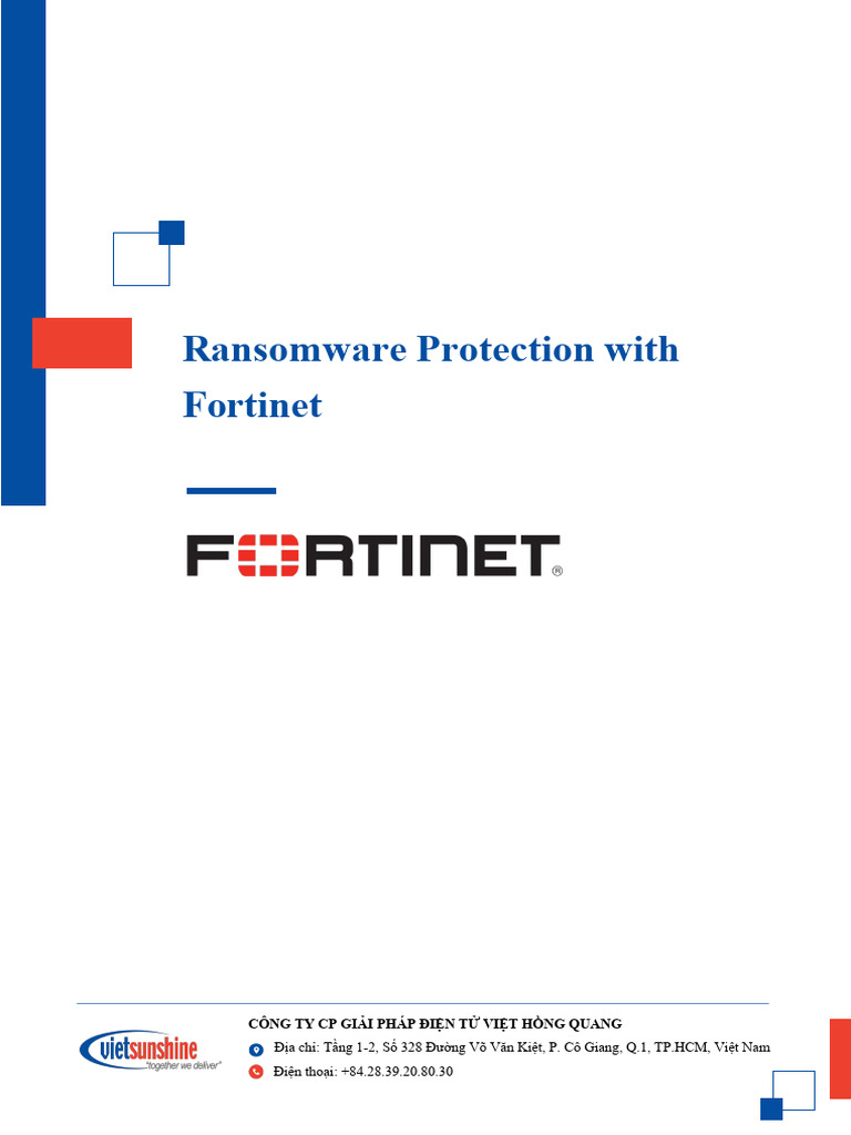 FTN-Ransomware Protection With Fortinet | PDF