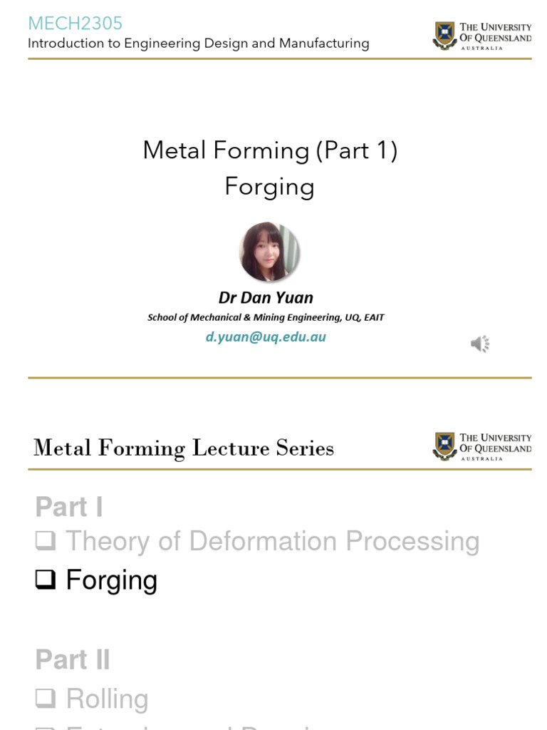 Metal Forming1 2 | PDF | Forging | Deformation (Engineering)