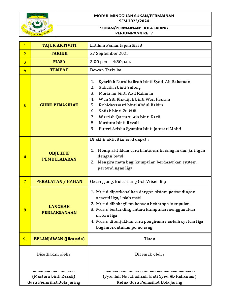 Modul 7 Netball | PDF