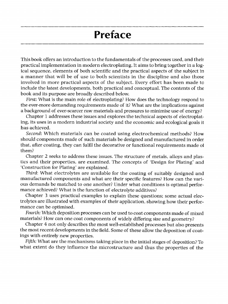 Preface 2004 Electroplating | PDF | Coating | Materials Science