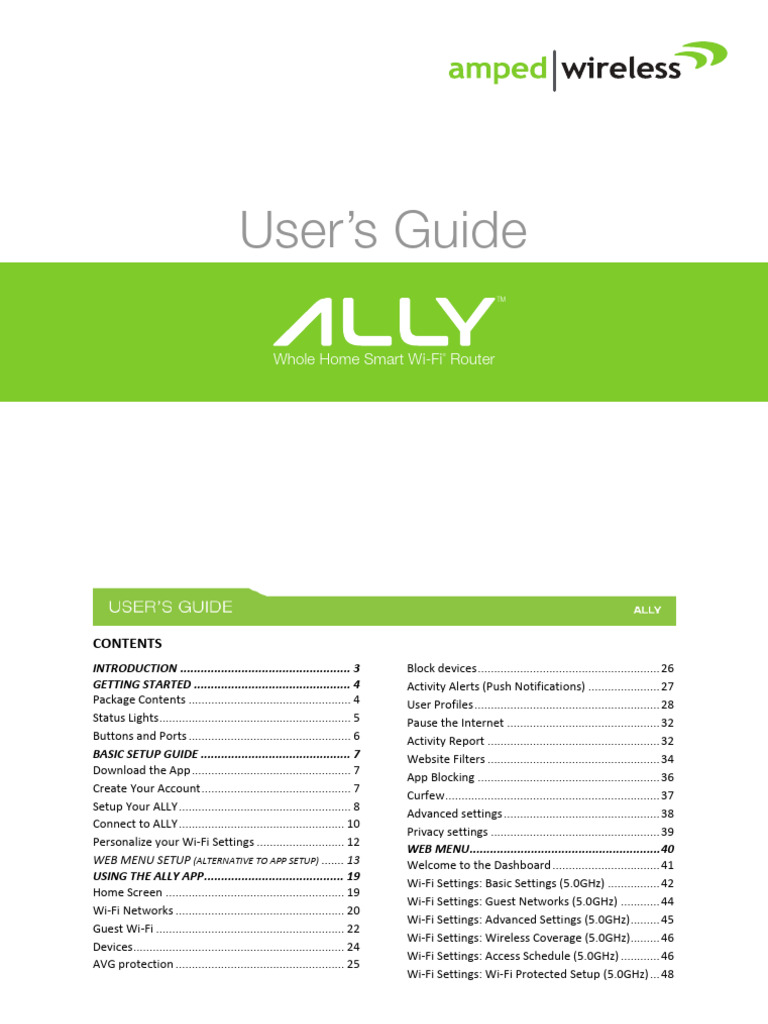 ALLY R1900 UsersGuide | PDF | Wi Fi | Computer Network