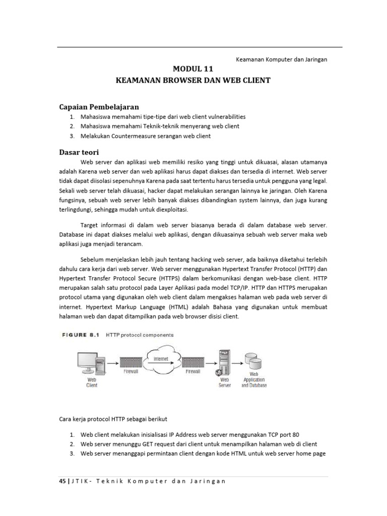 Keamanan Web Client Dan Server | PDF