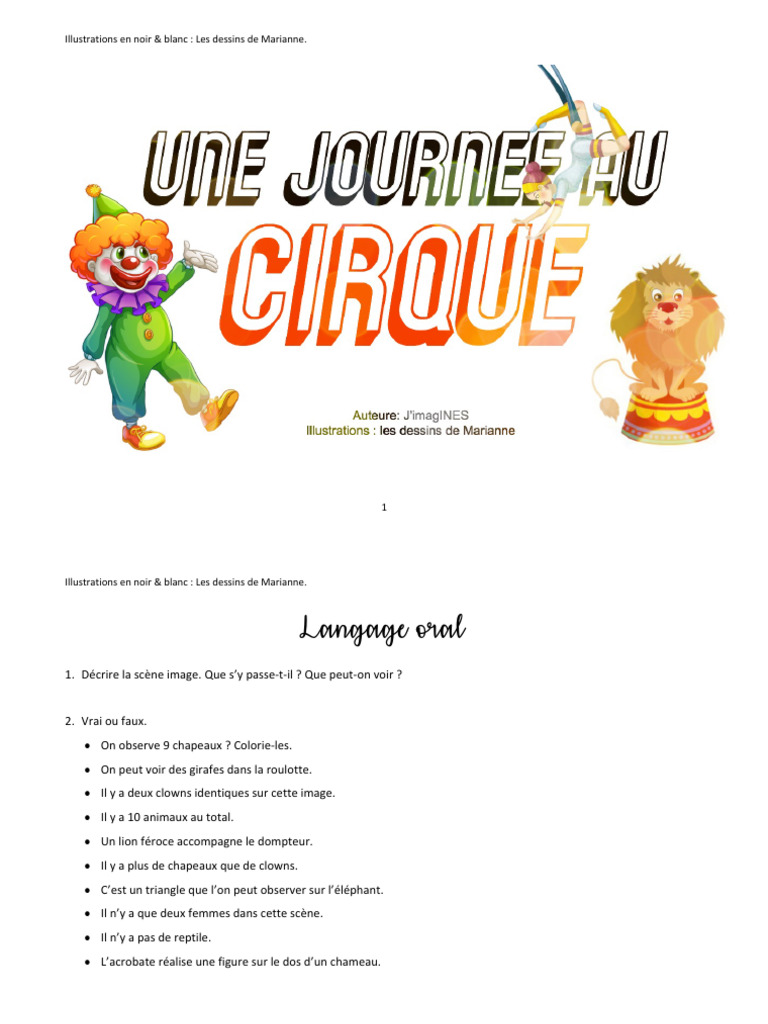 Description d'un clown au cirque | PDF | Cirque