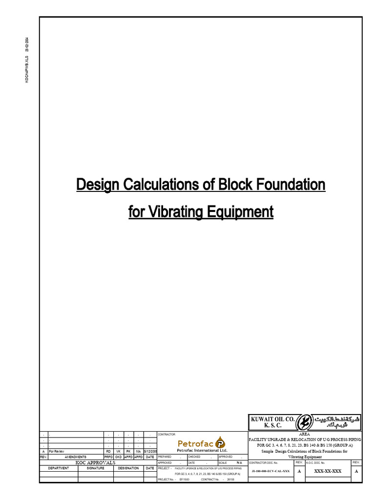 Vibration Analysis for Foundation Design | PDF | Applied And ...