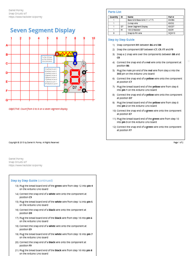 Seven Segment Display | PDF | Arduino