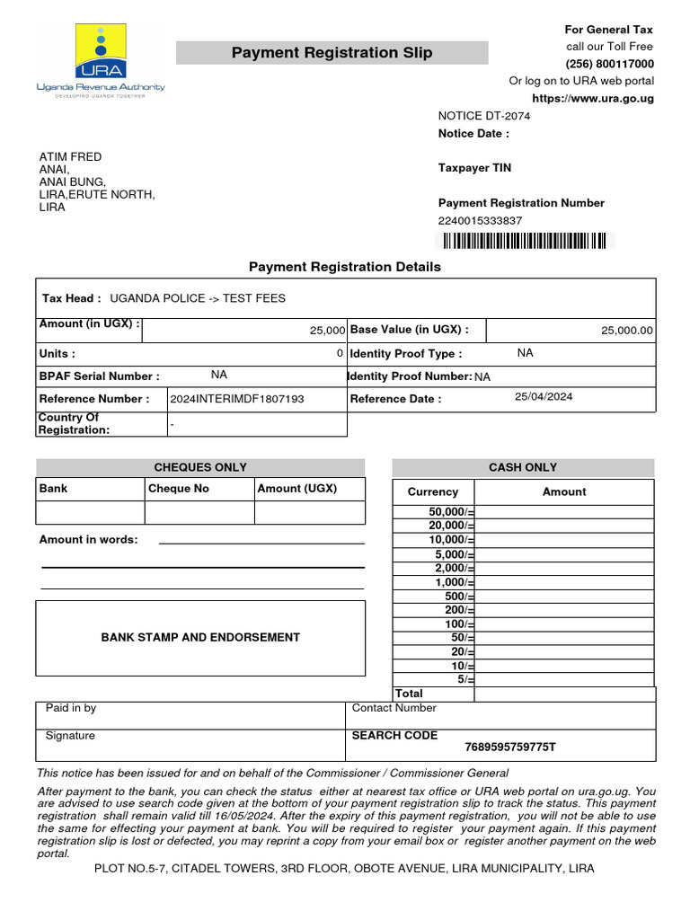 Payment 1 | PDF | Payments | Cheque