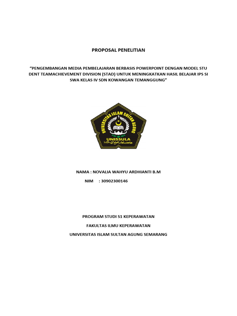 Contoh PROPOSAL PENELITIAN | PDF