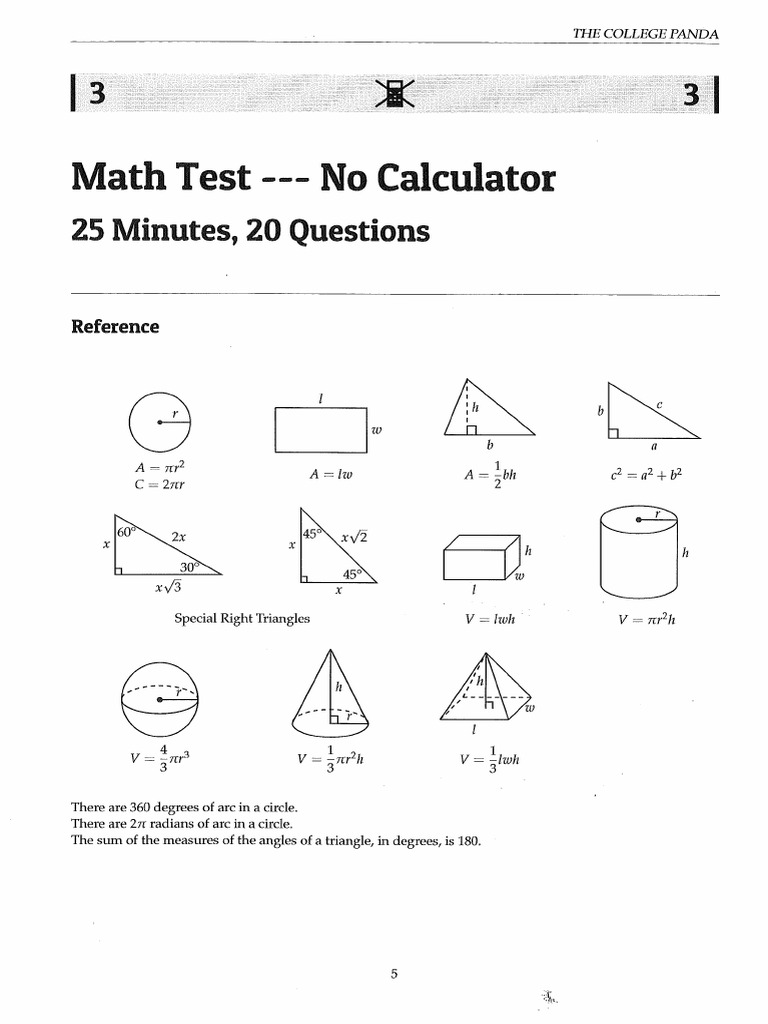 Sat Math Тестирование | PDF