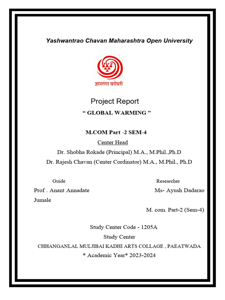 Ayush Project 111 | Download Free PDF | Atmosphere Of Earth ...