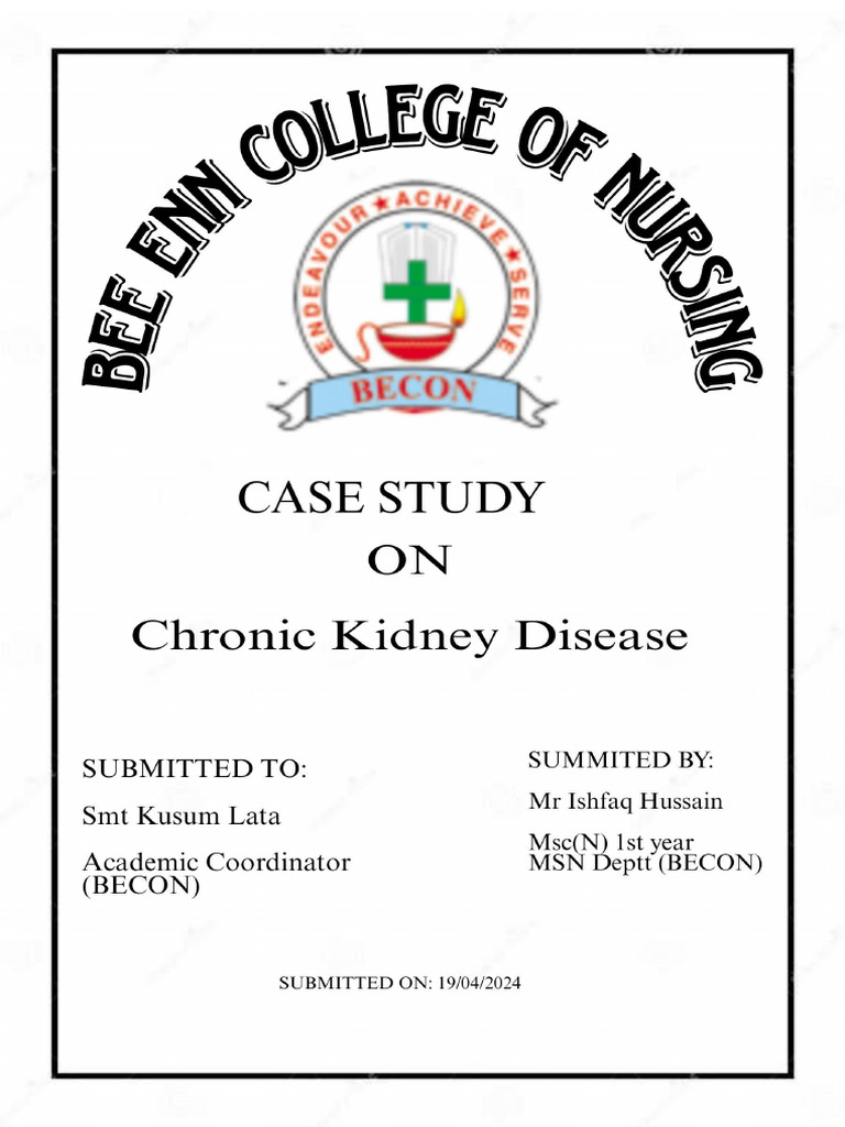 Case Study On CKD by ESHU | PDF