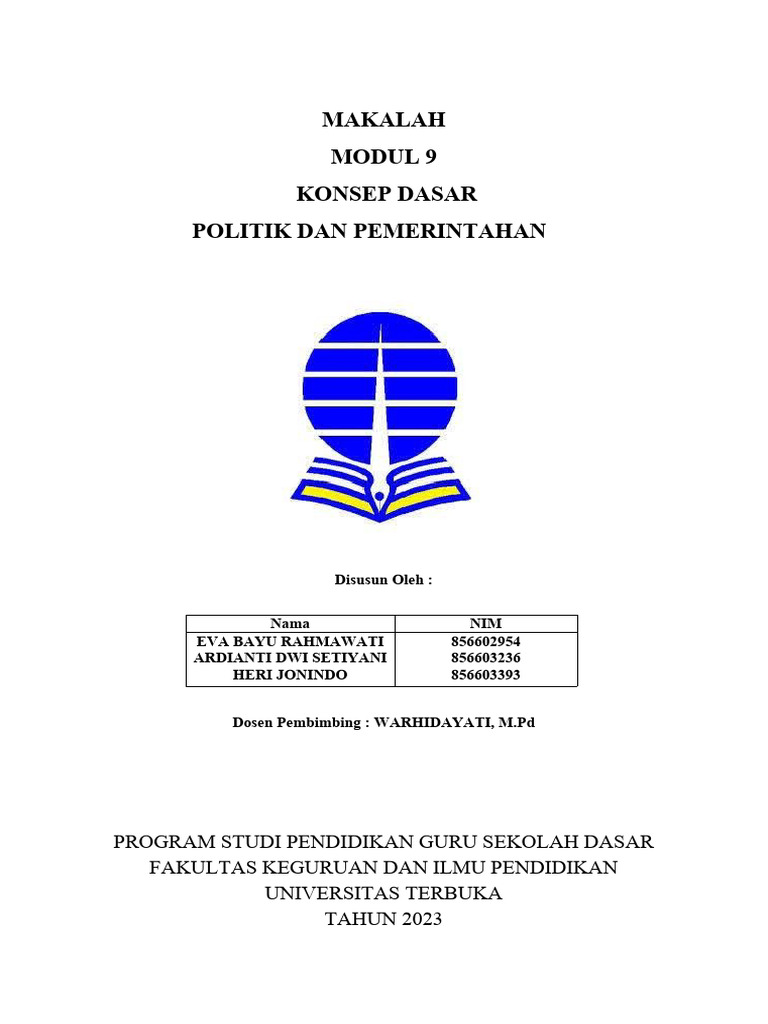 Kelompok 2 KONSEP DASAR IPS MODUL 9 | PDF | Politik