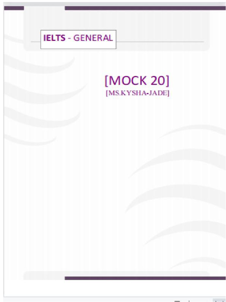 Mock 20 new | PDF | Mail | Mentorship
