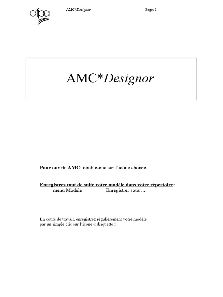 Création de MCD avec AMC*Designor | PDF | Bouton (informatique ...