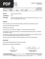 CT SCAN REQUEST FORM (1) (New) | PDF | Ct Scan | Patient