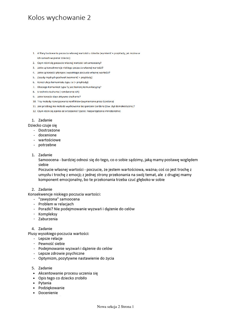 Kolos Wychowanie 2 | PDF