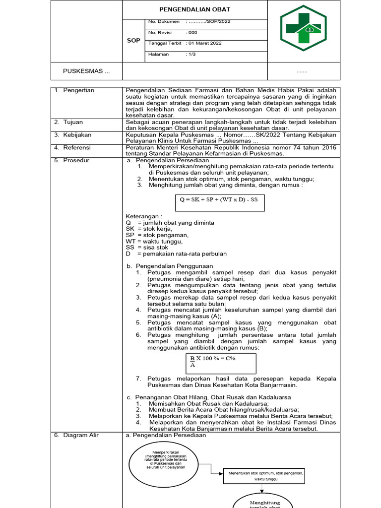 3101 2 B Sop Pengendalian Obat Pdf