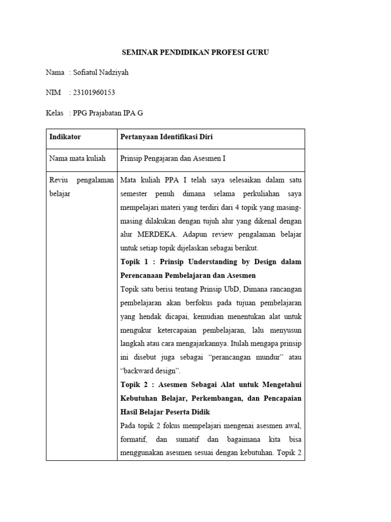 Optimasi Asesmen dalam Pendidikan Guru | PDF