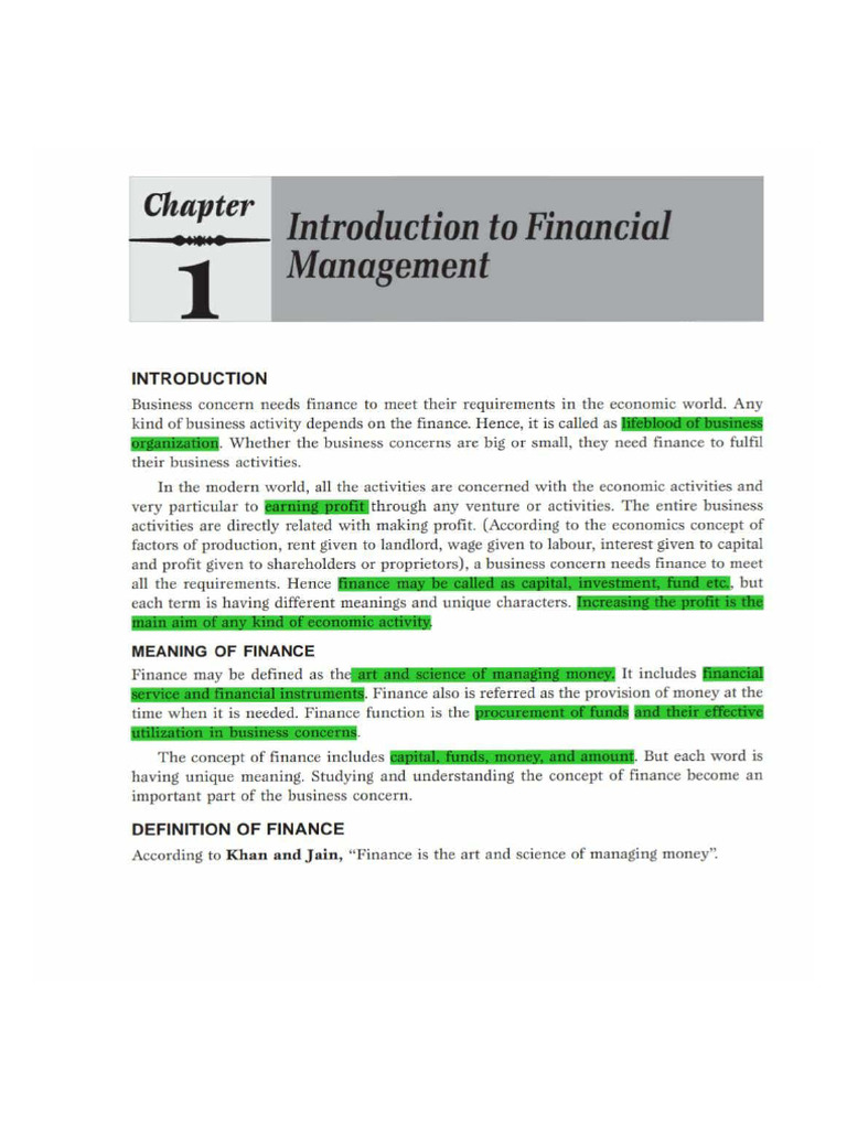 Financial management | PDF