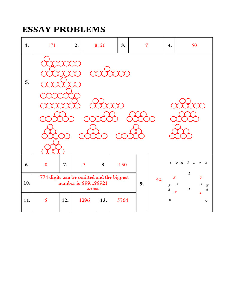 2019 IMSO Answer | PDF