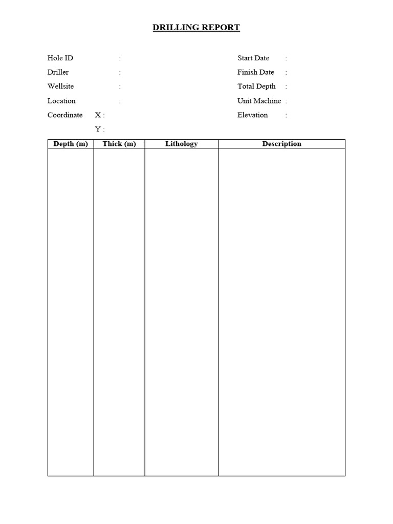 Drilling Report | PDF