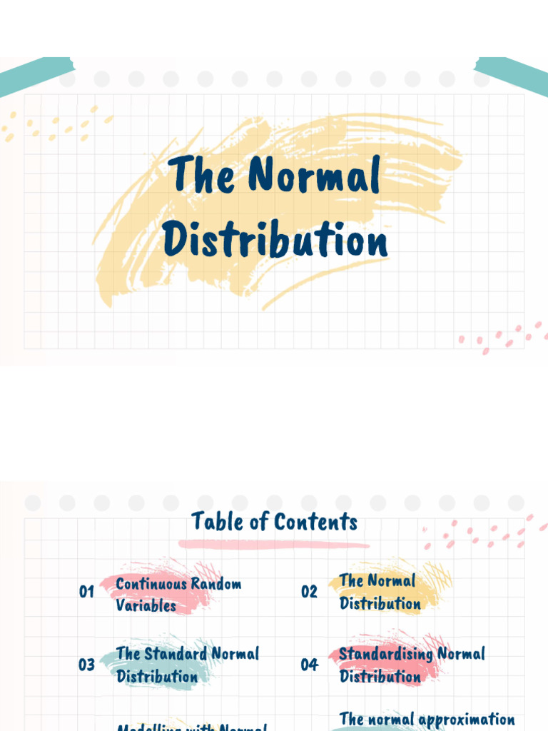 Standardising the Normal Distribution | PDF | Probability Distribution ...