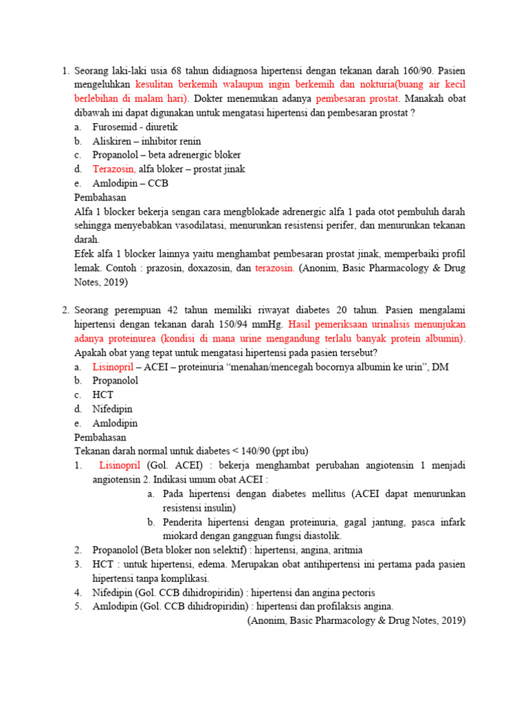 Kumpulan Kuis Farmakoterapi TW | PDF