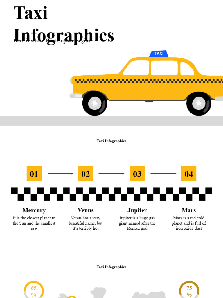 Taxi Infographics by Slidesgo | Download Free PDF | Planets | Planets ...