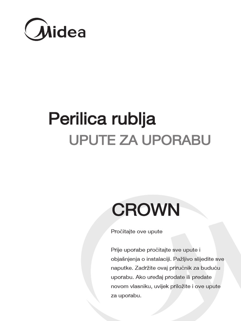 Crown MFC80-D1201 - Upute Za Uporabu | PDF