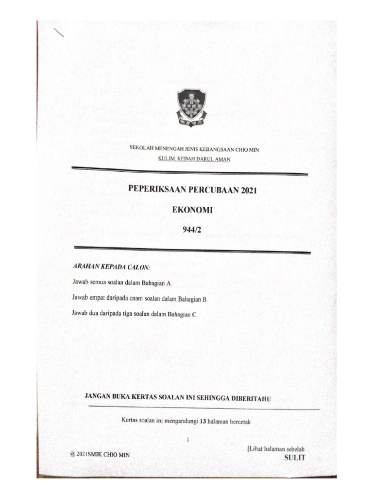 SMJK Chio Min, Kedah | PDF